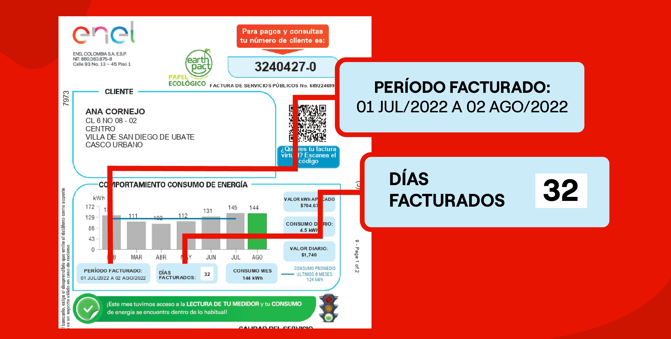 Periodos de facturación - enel.com.co