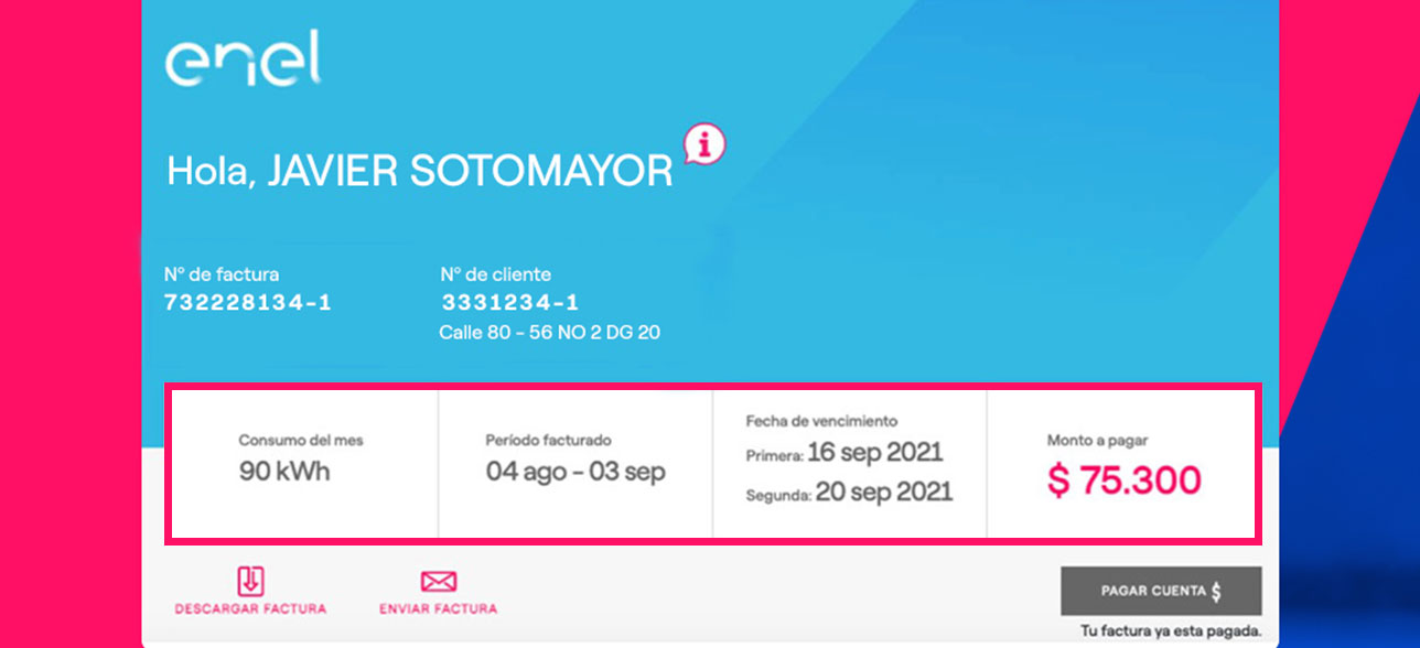 Así evoluciona tu factura - enel.com.co